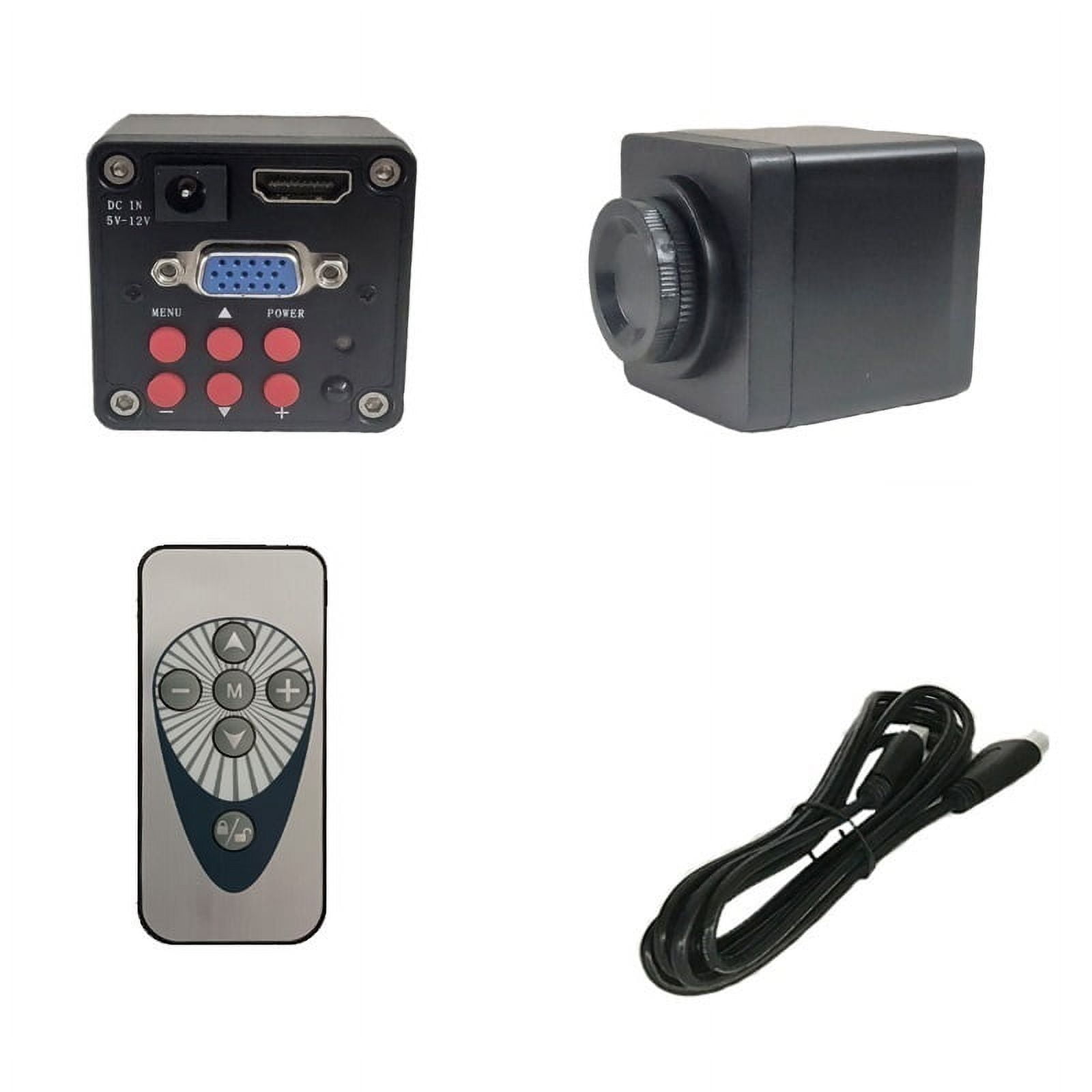 Black 20MP VGA 1080P Digital Video Microscope Camera With 130X C Mount ...