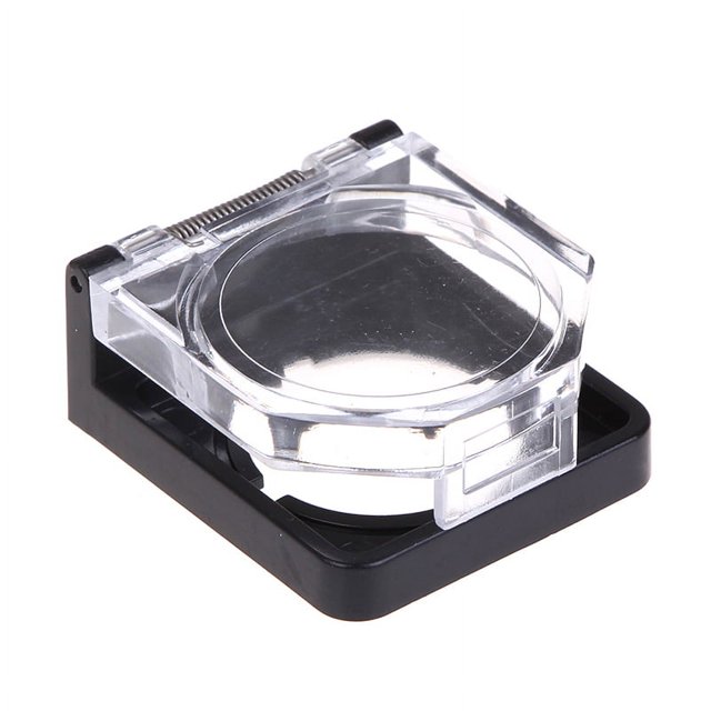 Black 22mm clear plastic push button switch guard protector - Walmart.com