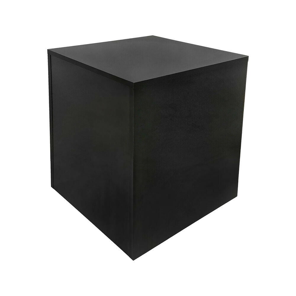 Black 24" High Knockdown Bases Pedestal Base Box Cube Display Fixture ...