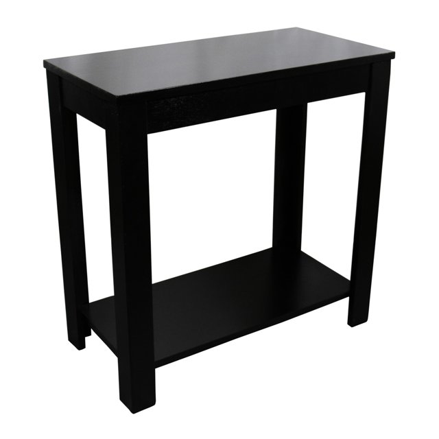 Black 24" Wood Table For End Use - And Stylish, 250 Lbs Weight Capacity ...