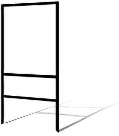 Black 24"h x 18"w Metal Real Estate Frame with Room for One Rider ...