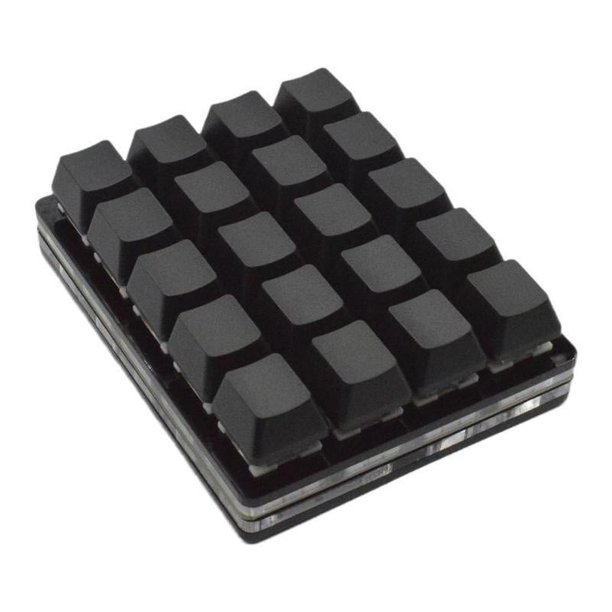 Black 24-key Keypad Mechanical Keyboards Custom Shortcut Keys ...