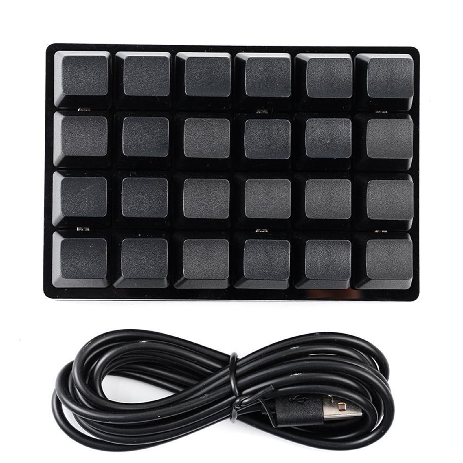 Black 24-key Keypad Mechanical Keyboards Custom Shortcut Keys ...
