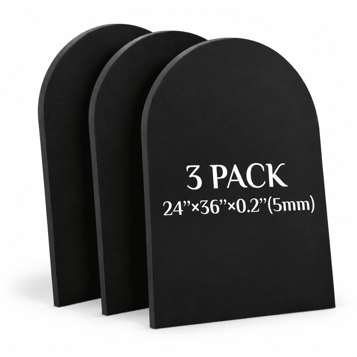Black 24 x 36 Inch Arched Foam PVC Poster Board for School Projects and ...