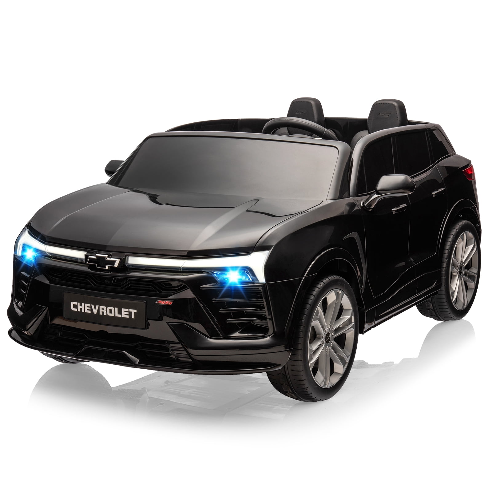 Black 24V Two Seater Licensed Chevrolet Ride On Car With Remote Control ...