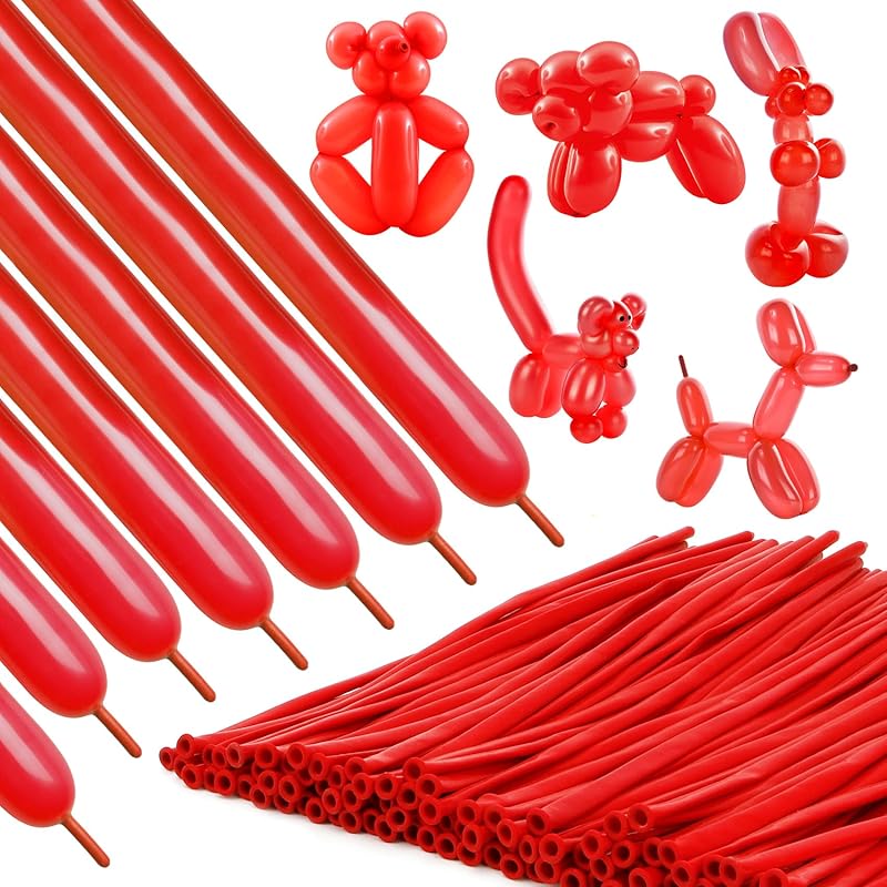 Black 260 Balloons 100PCS Long Balloons for Balloon Animals Thickening ...