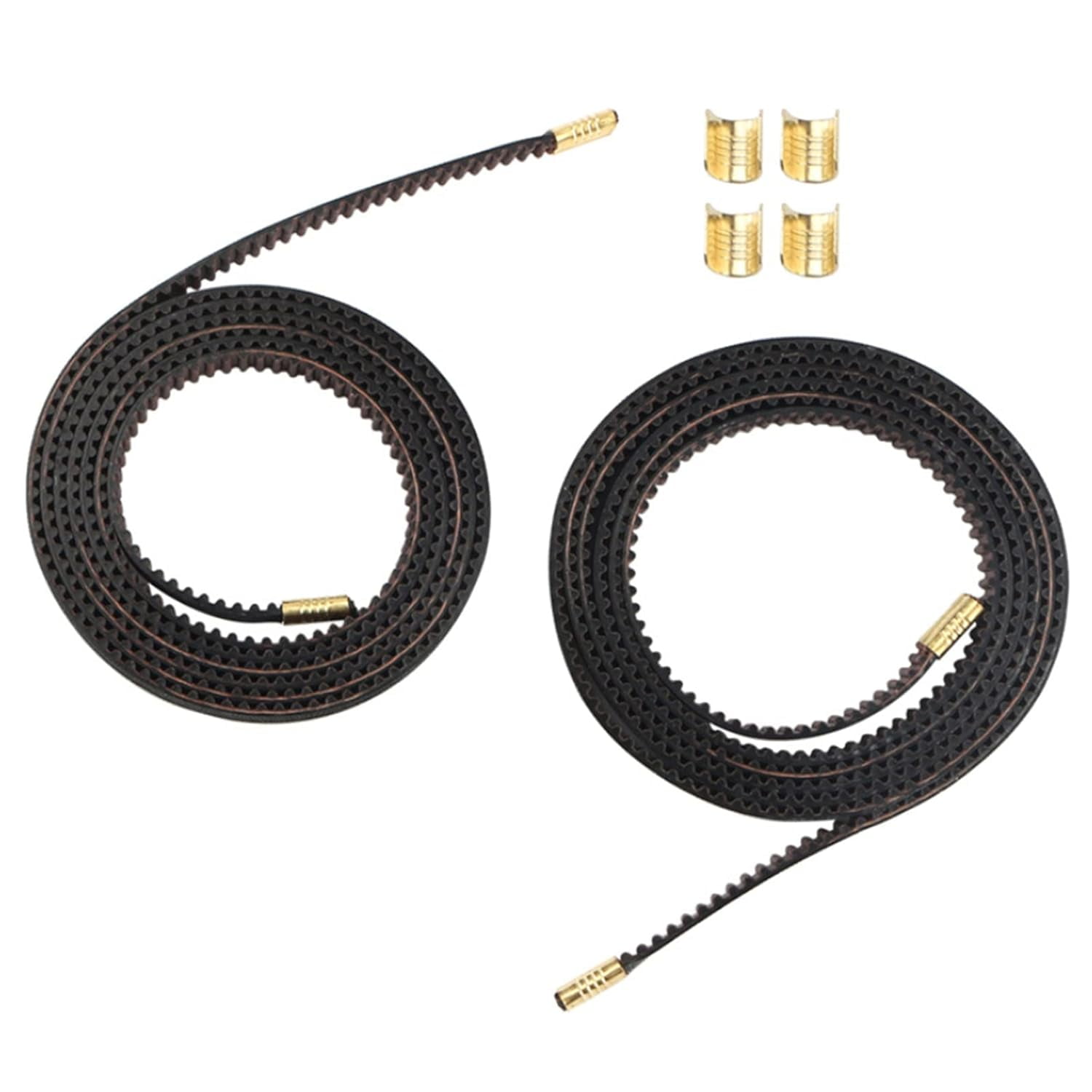 Black 2GT-6mm Timing Belt - 3D Printer Accessories X Axis + Y Axis Replacement Synchronous Belt ...