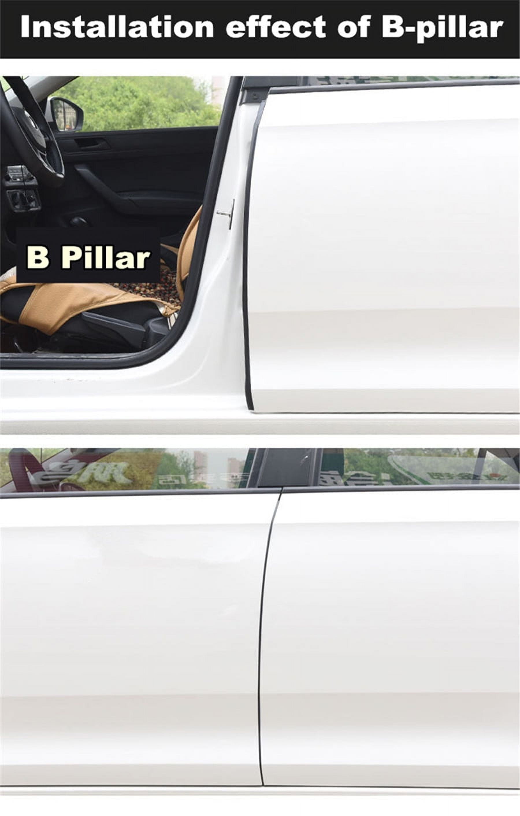 Black 2M BC Pillar Automobile EPDM Rubber Seal Strip Anti-Noise Trim ...