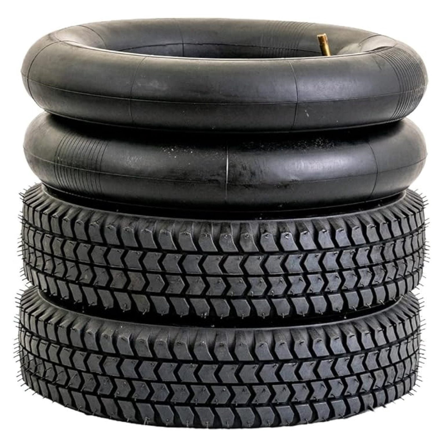 Black 3.00–8 Mobility Tire & Tube Kit (Set of 2) - Replacement for the ...