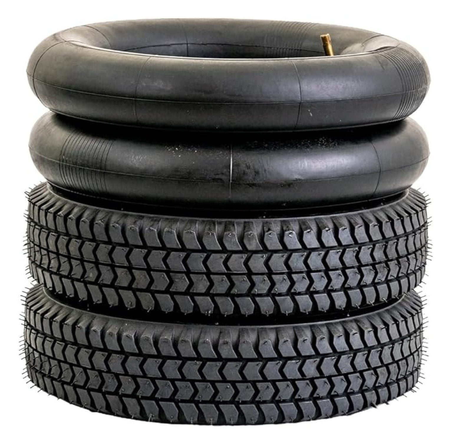 Black 3.00–8 Mobility Tire & Tube Kit (Set of 2) - Replacement for the ...