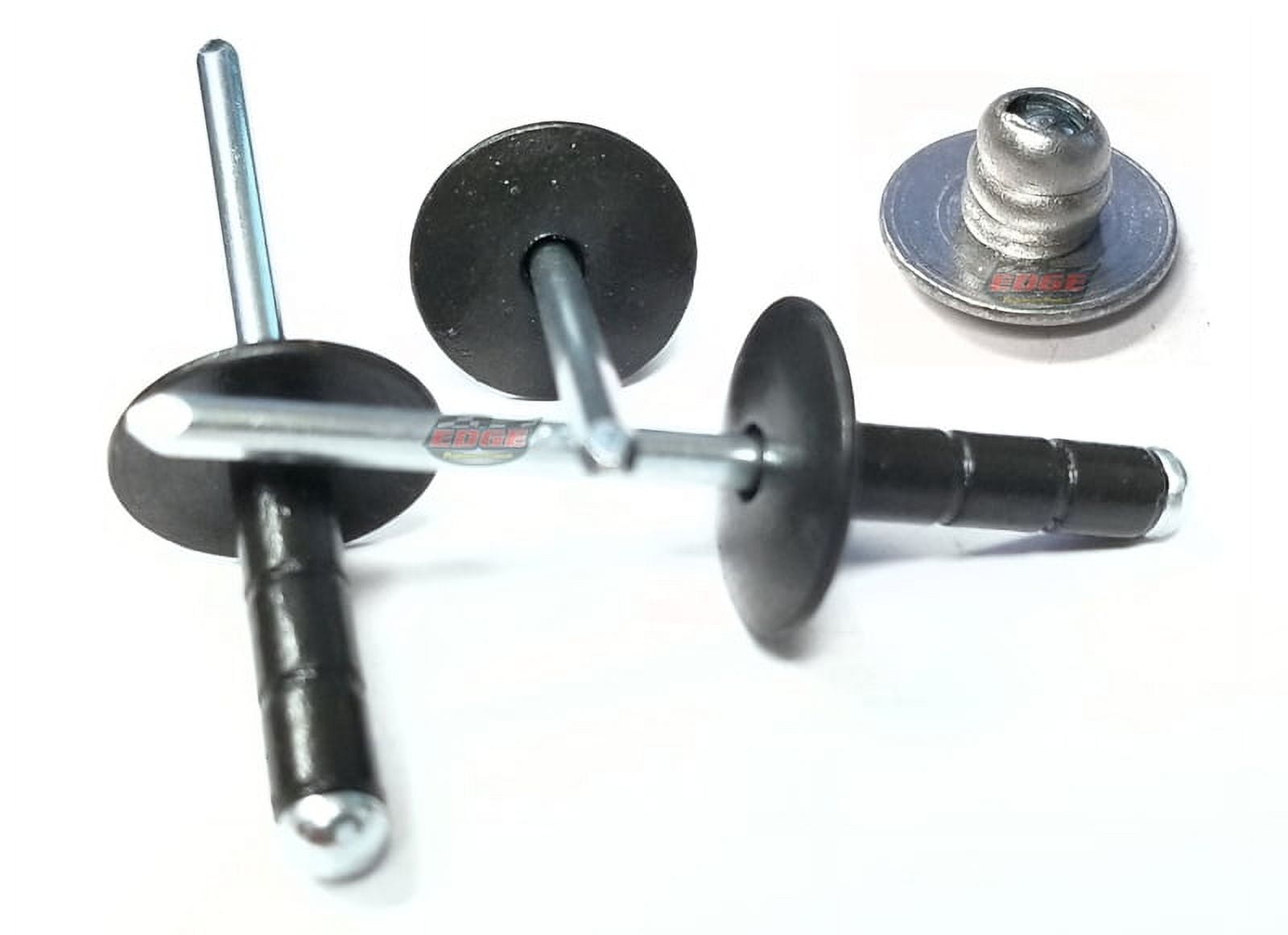 Flat Black 3/16" Pop Rivet Large Head Aluminum Steel Mandrel Multi Grip ...
