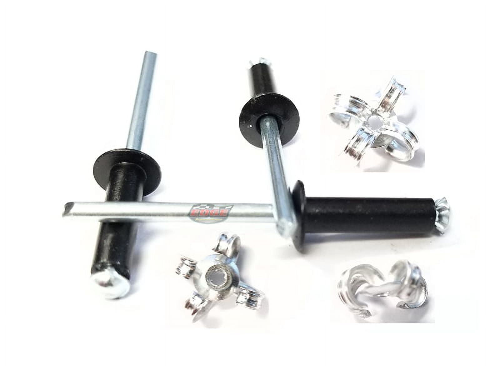 Black 3/16" Rivet Small Head Exploding Banana Peel Aluminum Pop Rivets ...