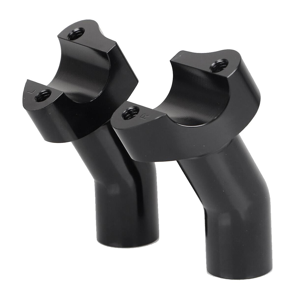 Black 3.5inch Tall Pullback Handlebar Risers For Softail Touring ...