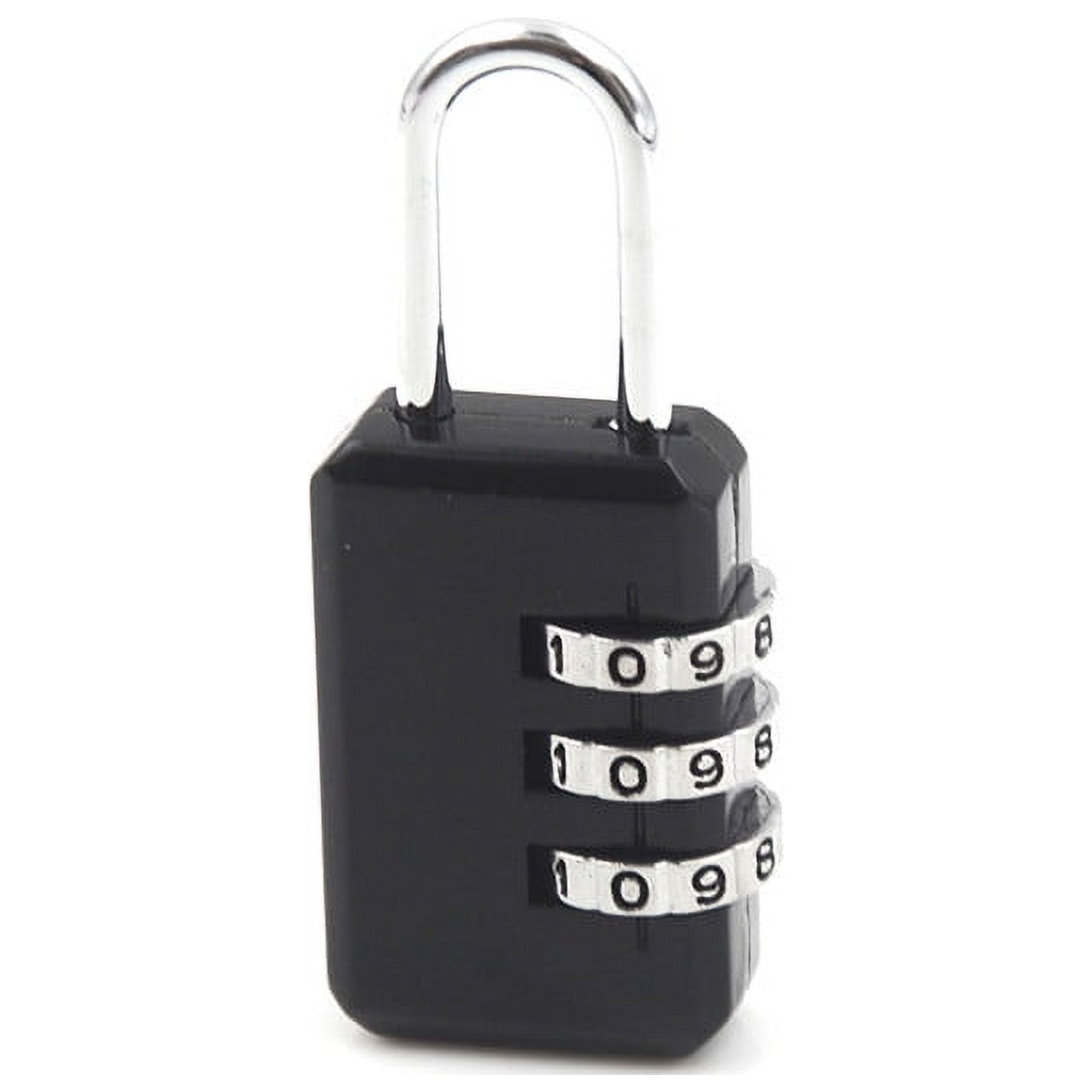 (Black) 3 Digit Combination Padlock Coded Lock School Gym Locker Sheds ...