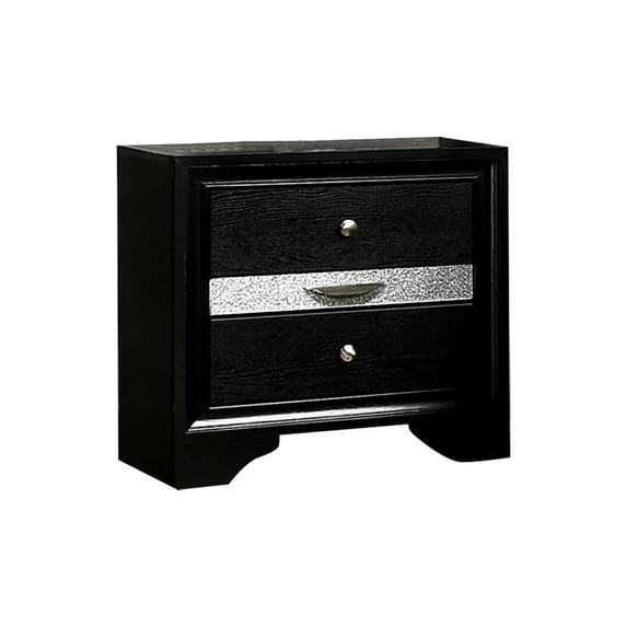 Black 3 - Drawer Nightstand for Modern Bedroom | Contemporary Design ...