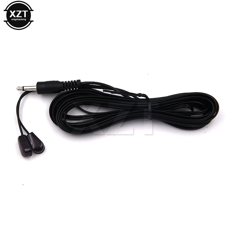 Black 3 Metre Dual Infrared (IR) Emitter Extension Cable With 3.5mm ...