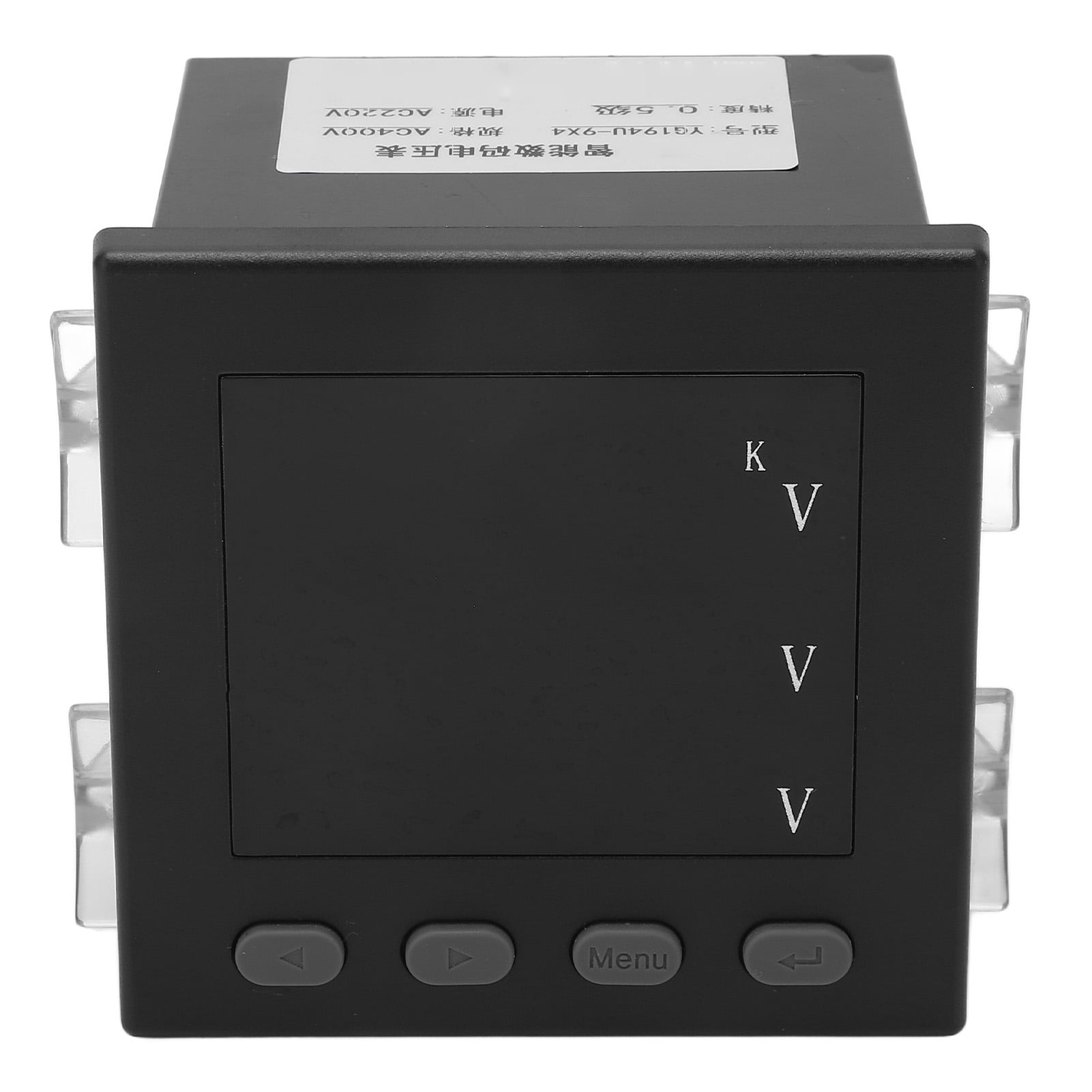 Black 3 Phase Intelligent Digital Voltmeter Flame Retardant Stable ...