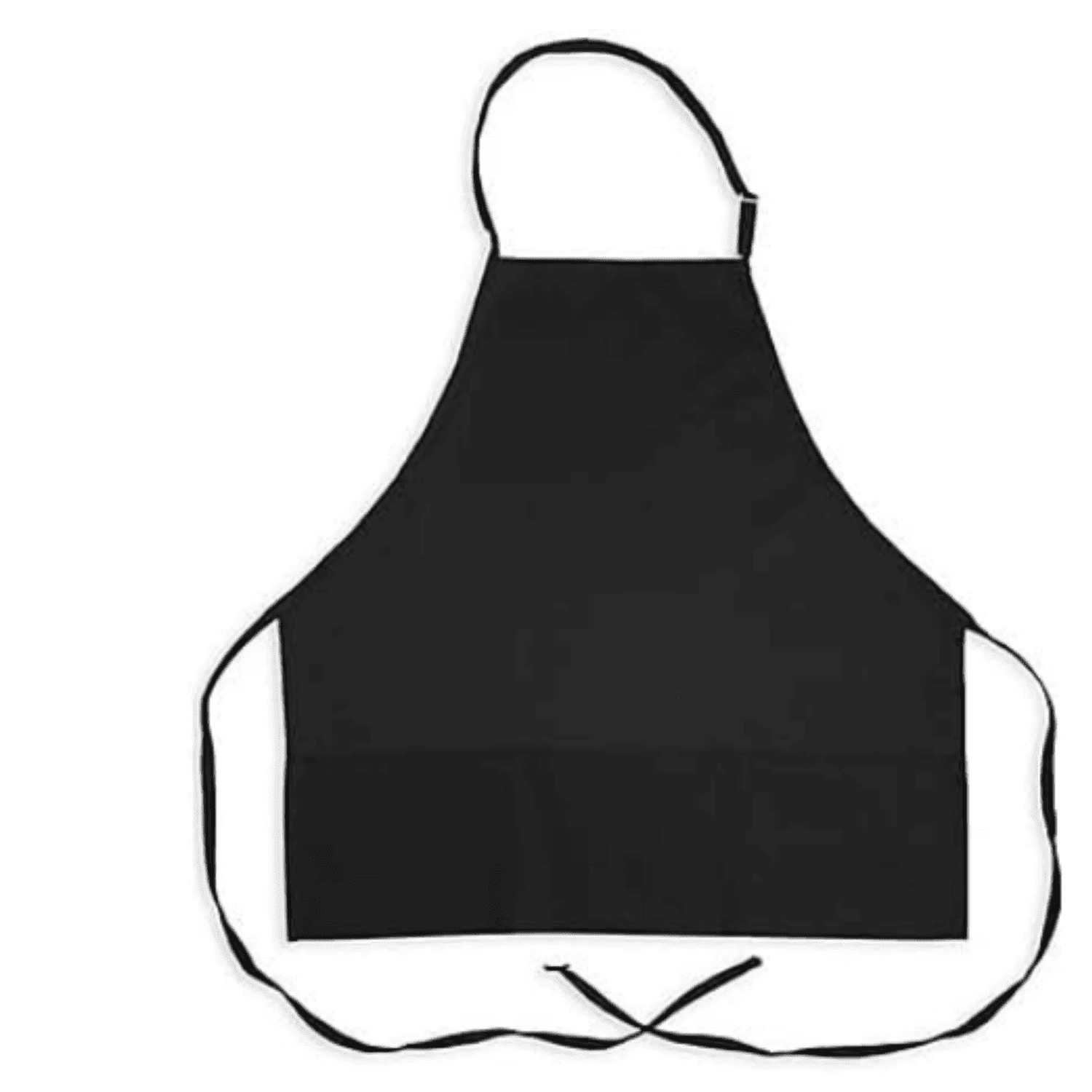 Black 3 Pocket Adjustable Bib Apron for Men and Women - Pack of 6 ...