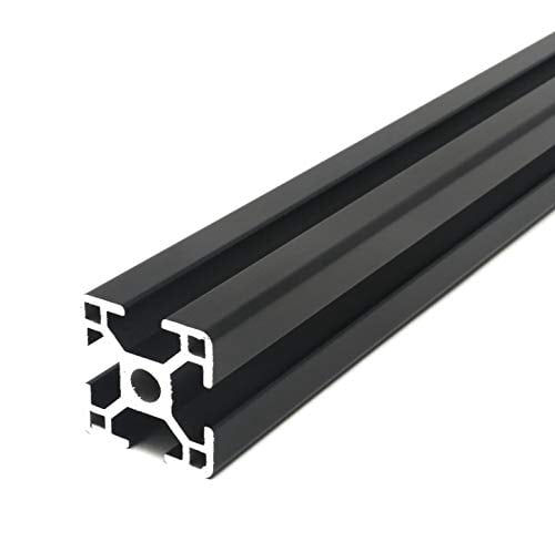 Black 3030 30mm T Slot Aluminum Extrusion for 3D Printer and CNC - 1X ...