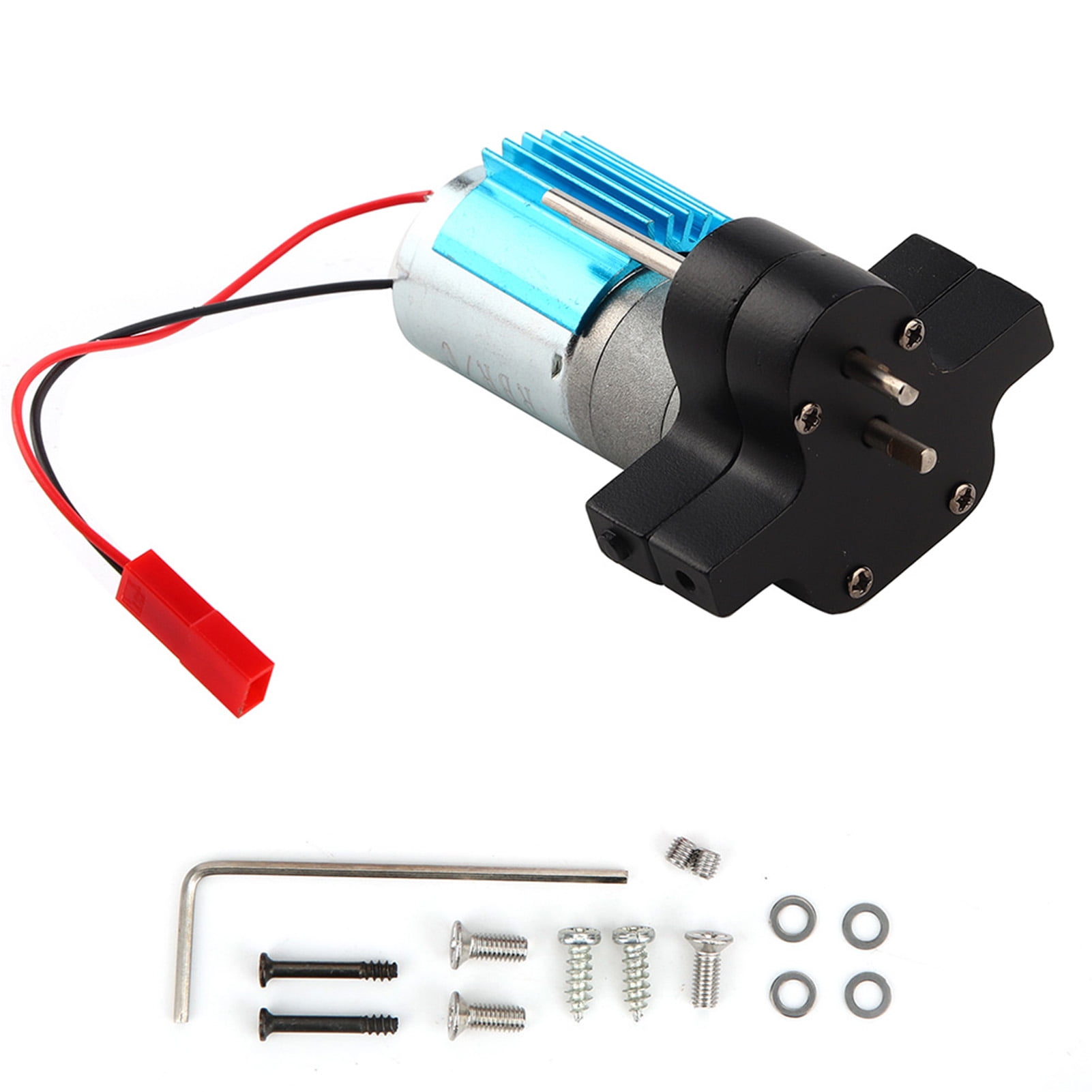 Black 370 Common Motor Speed Change Gearbox Metal Transmission for 1632 ...