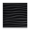 Art3d PVC Wave Board Textured 3D Wall Panels, Black, 19.7" x 19.7" (12 ...