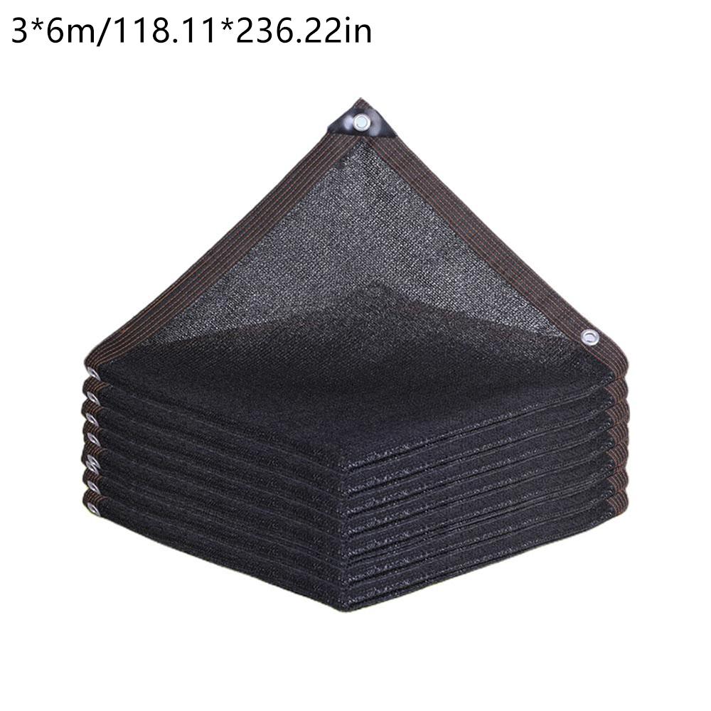 Black [3M*6M] (T)$Green Sunshade Net Thickened Encrypted Sunscreen Net ...