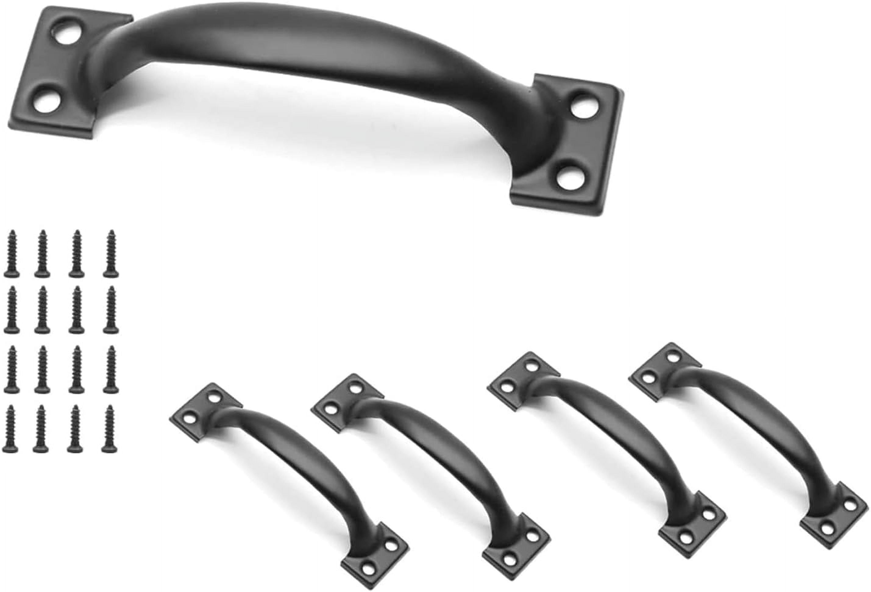 Black 3 "Bow Handle 5 Fitted with Screws,3 Inch Center to Center Drawer ...