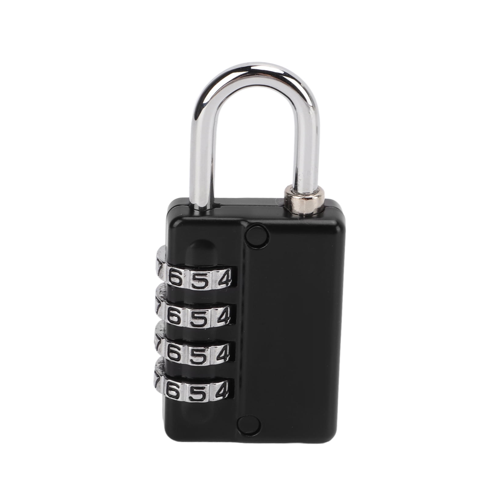 Black 4 Digit Combination Padlock Security Heavy Duty Luggage Locks for ...
