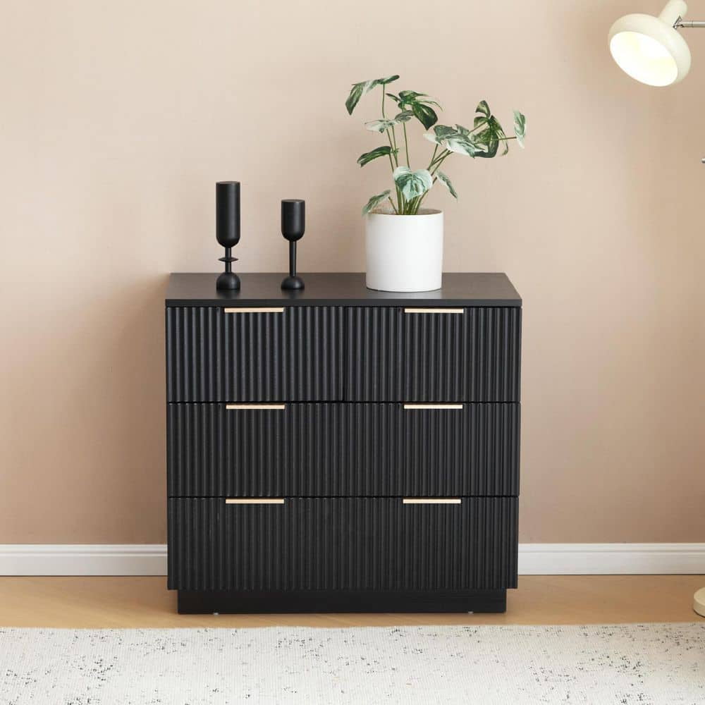Black 4 Drawer 28. 35 in. Wide Chest of Drawers - Walmart.com