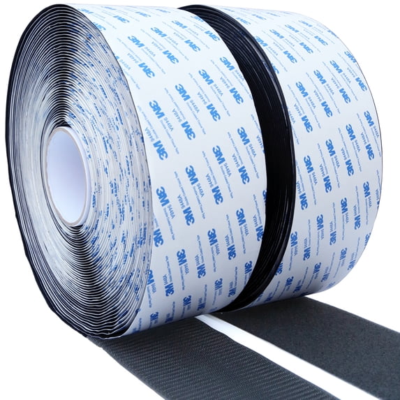 Black 4-Inch Extra Wide Heavy Duty Sticky Back Tape – 1M Self Adhesive ...