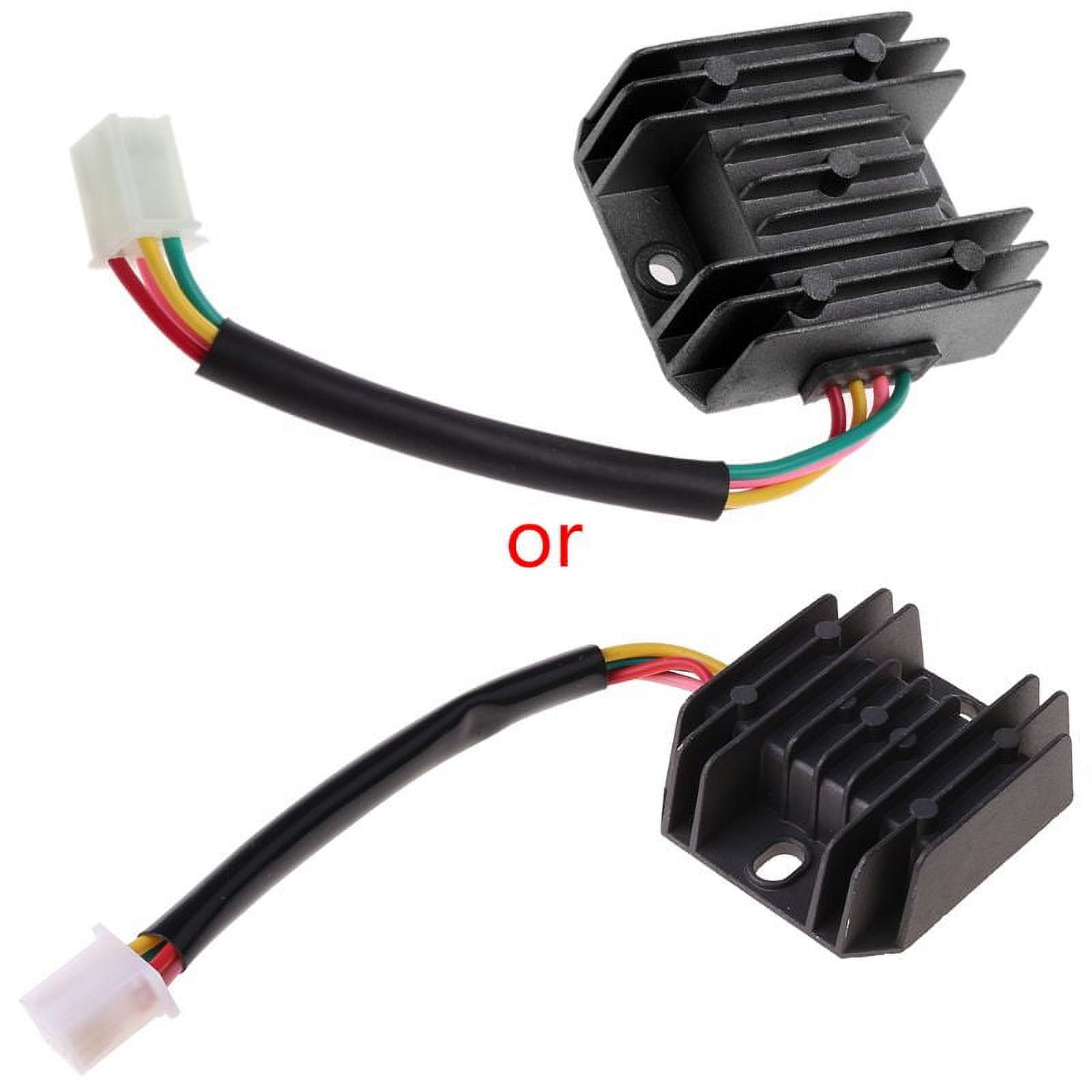 Black-4 Wire Voltage Regulator Rectifier 12V, For Motorcycle, Boat ...