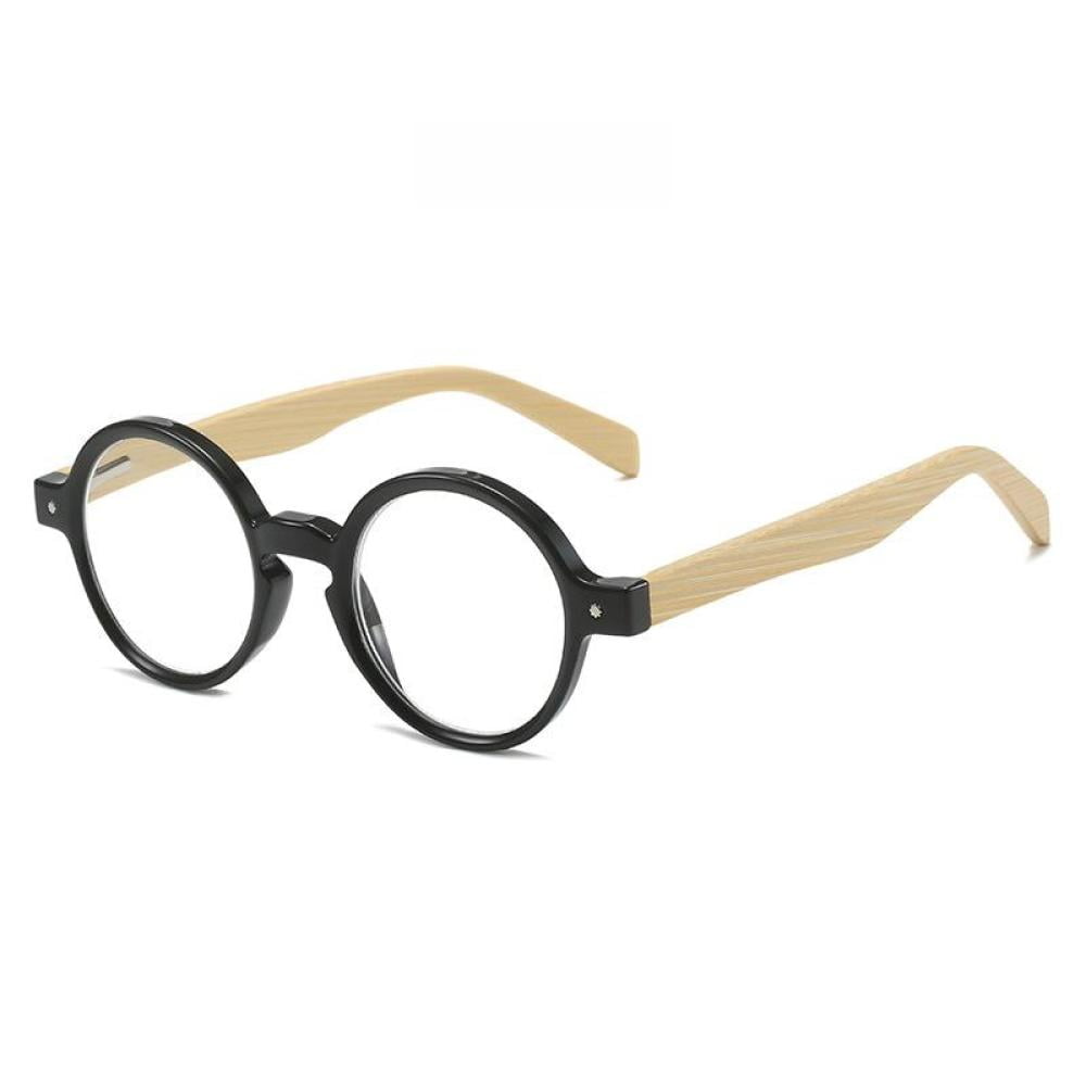Black 42mm Retro Round Reading Glasses for Men Harry Potter Women ...