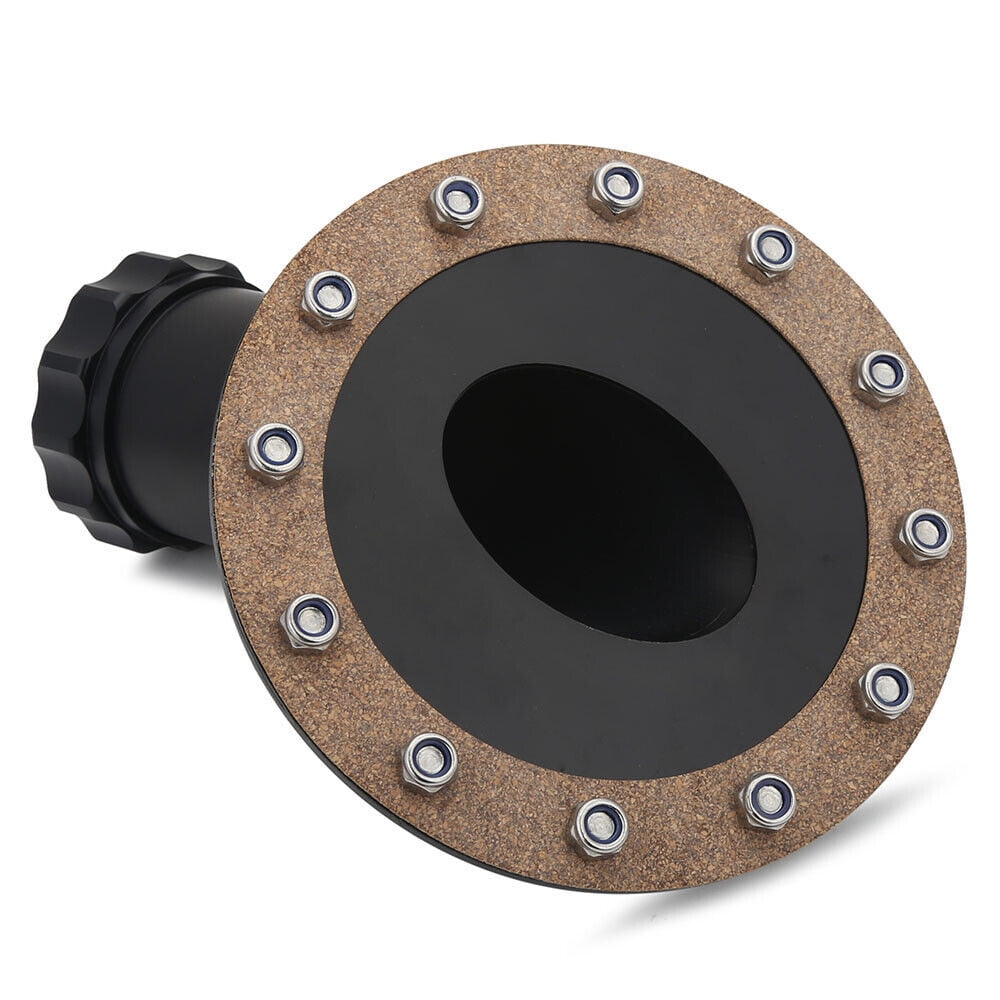 Black 45 Degree 12 Bolt Flange Billet Fuel Cell Fast Fill Filler Neck ...