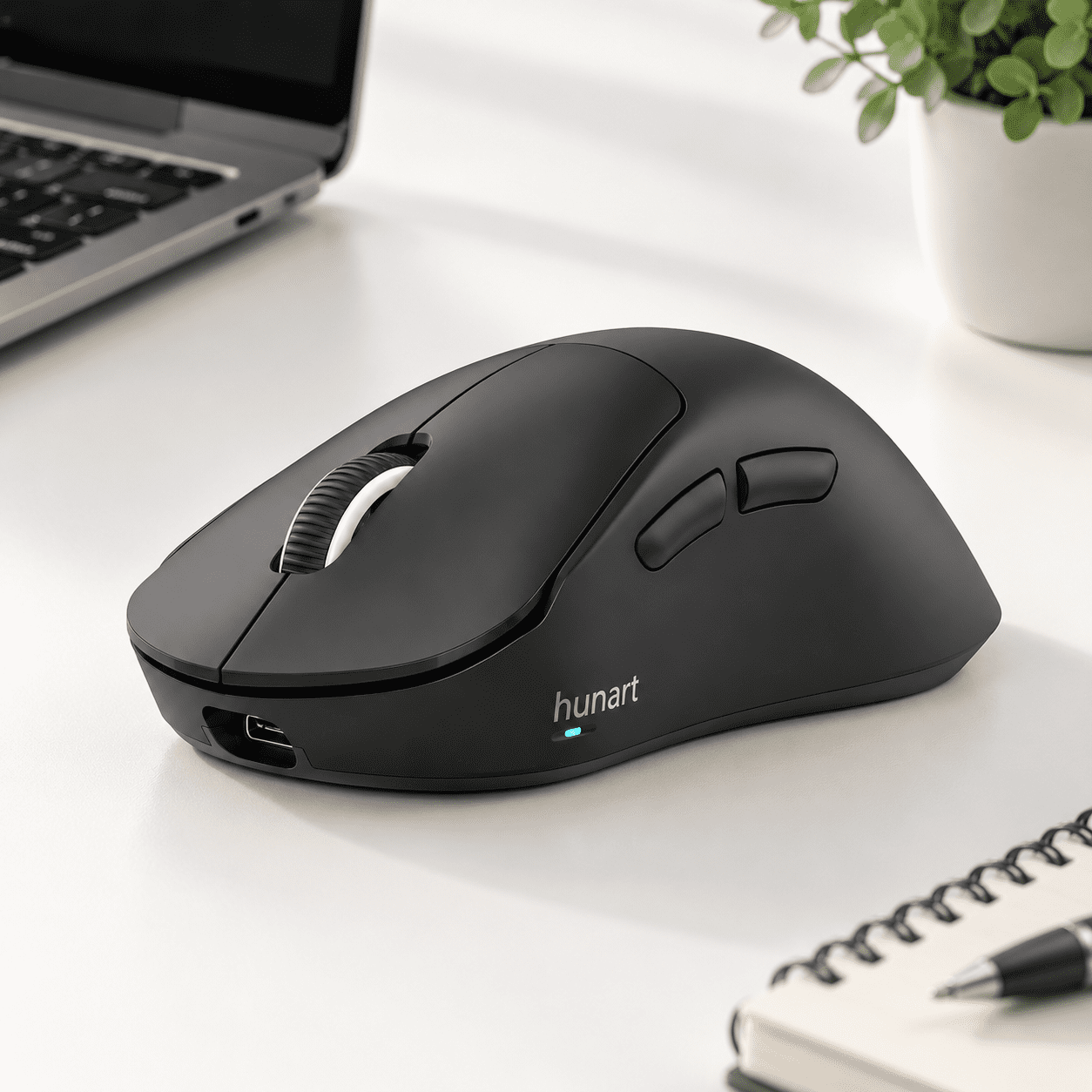 Black 49g Wireless Mouse with 2.4GHz USB-C Charging for Everyday Use ...