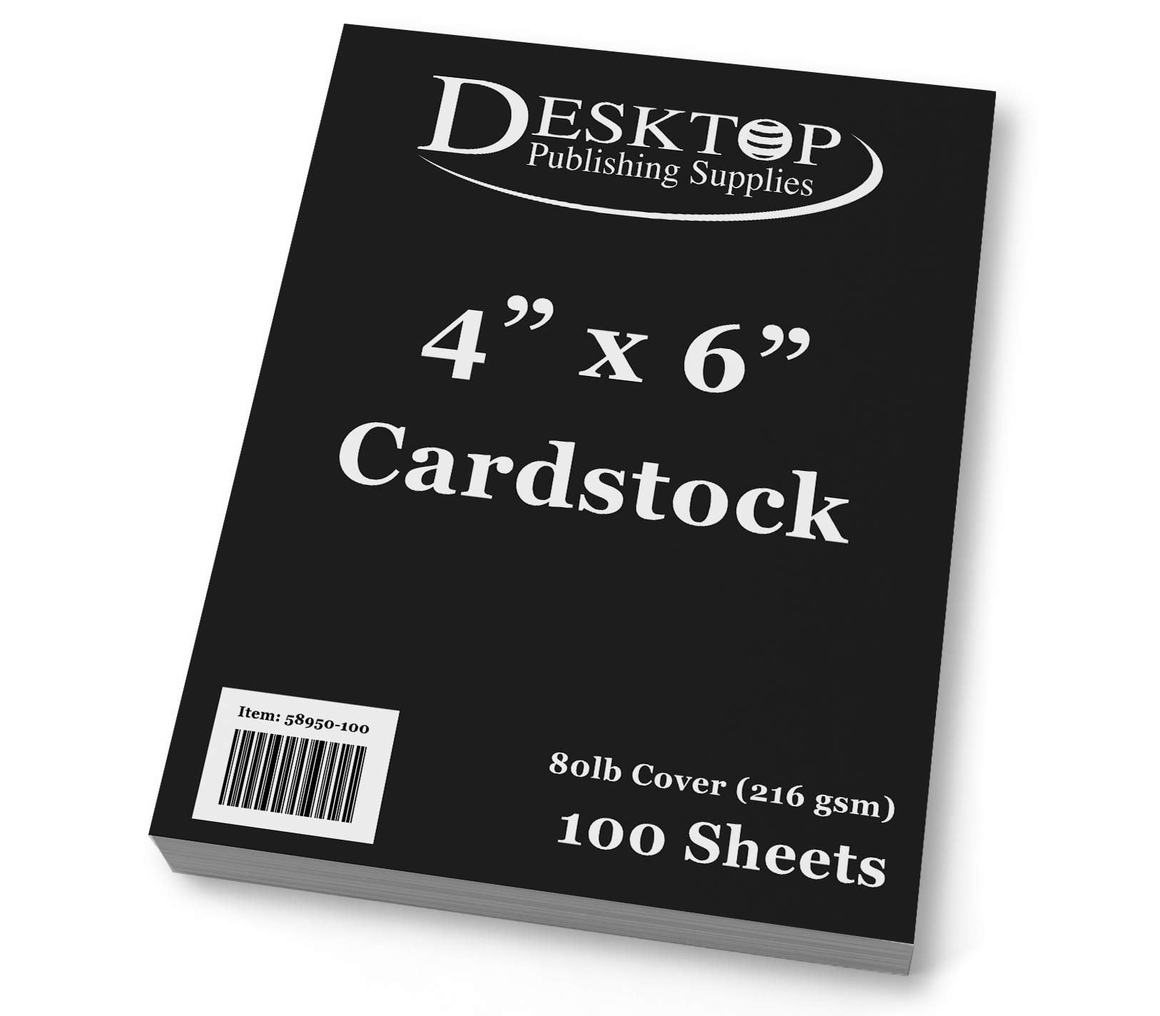 Black 4x6 Cardstock Sheets OIF8 - Thick 80lb Cover Stock - For making ...