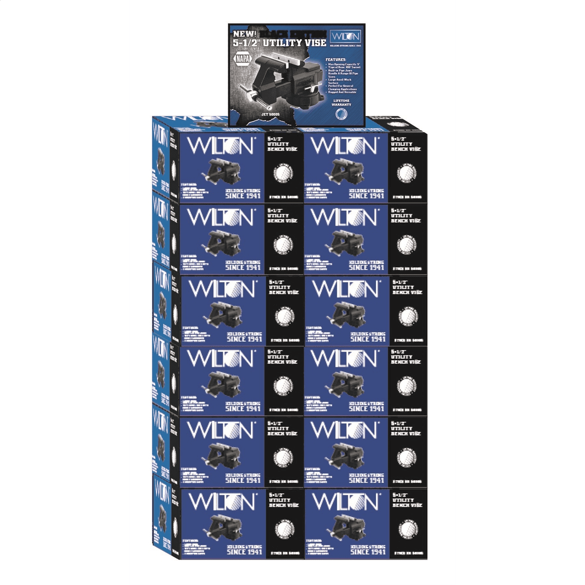 Black 5.5" Utility Vise 12 Pc. Stacker w/ Header Card - Walmart.com