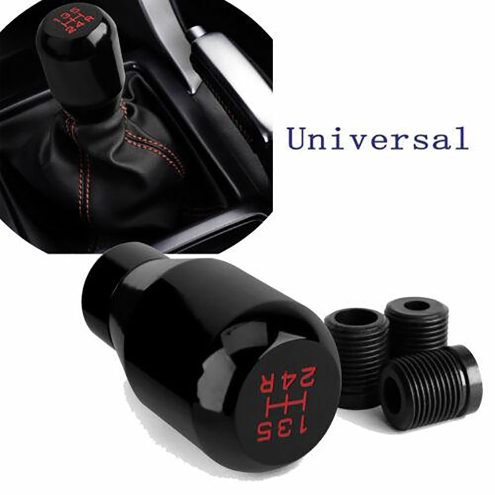 Black 5 Speed Manual Transmission Gear Shift Knob Racing Shifter for ...
