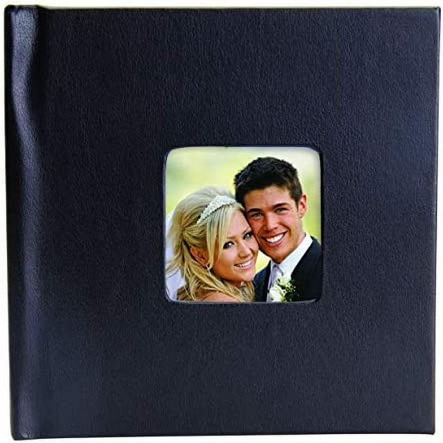 Bulk Pack of 12 Black 5"x5" Square Self-Stick Photo Albums with Cameo ...