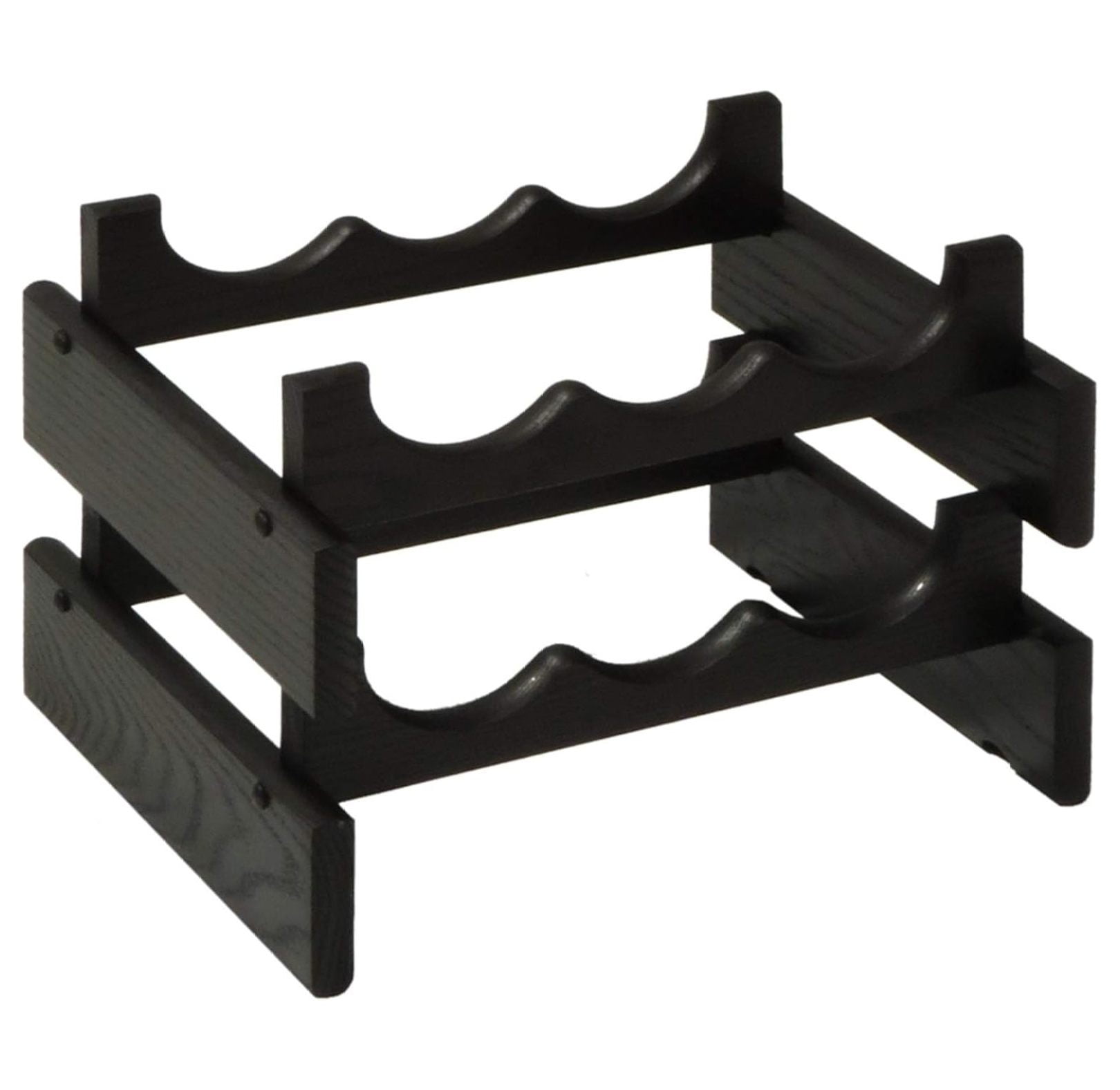 , Black 6 Bottle Dakota Wine Rack - Walmart.com