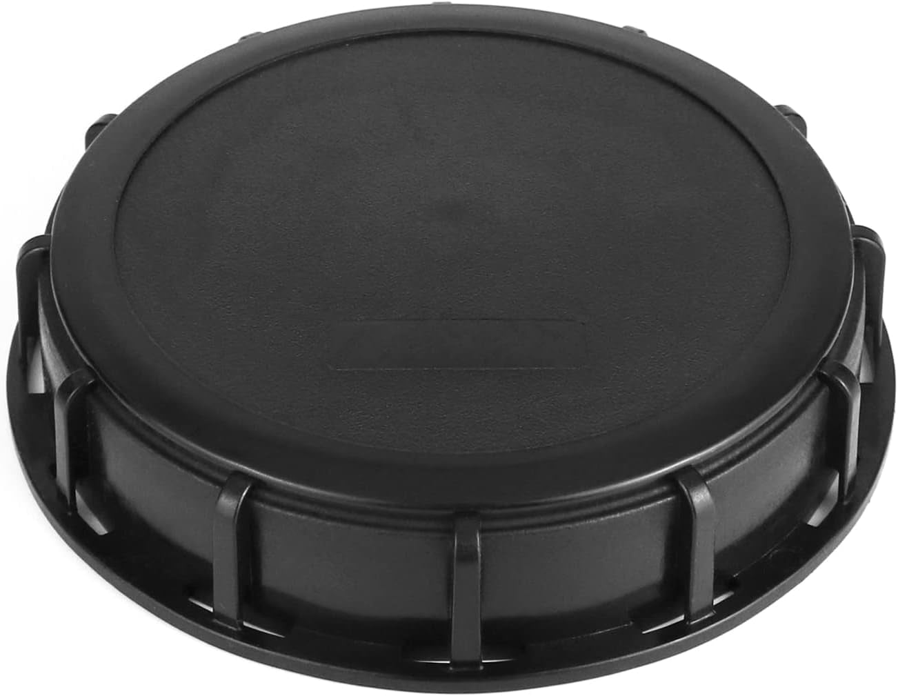 Black 6" Solid Cap for Mauser IBC Tote - High Density Polyethylene ...