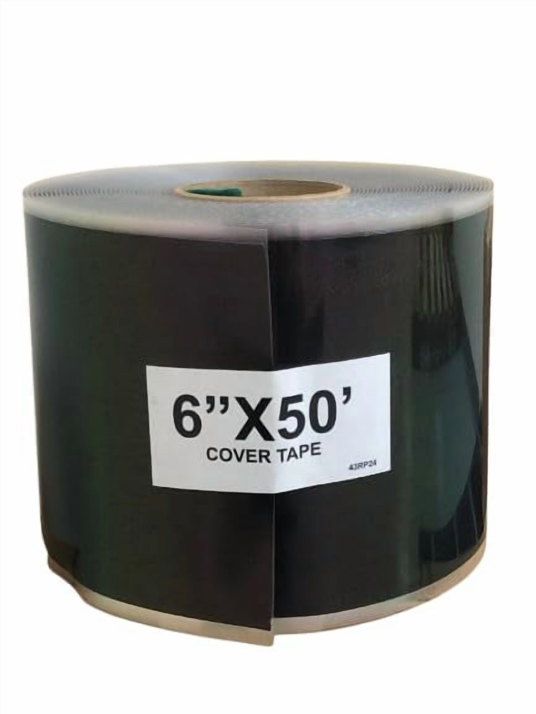 Black 6" x 50' EPDM 60 mil P&S Cured Rubber Cover Tape, 10 Times ...