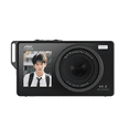 Black 64MP Digital Camera, 4K Video, Dual Screens, Filters for Selfies ...