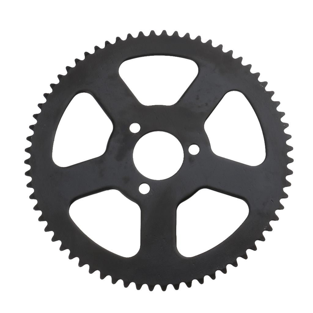 Black 68T 68 Rear Sprocket For 25H 6mm Chain 47cc tiny pocket Quad Bike ...