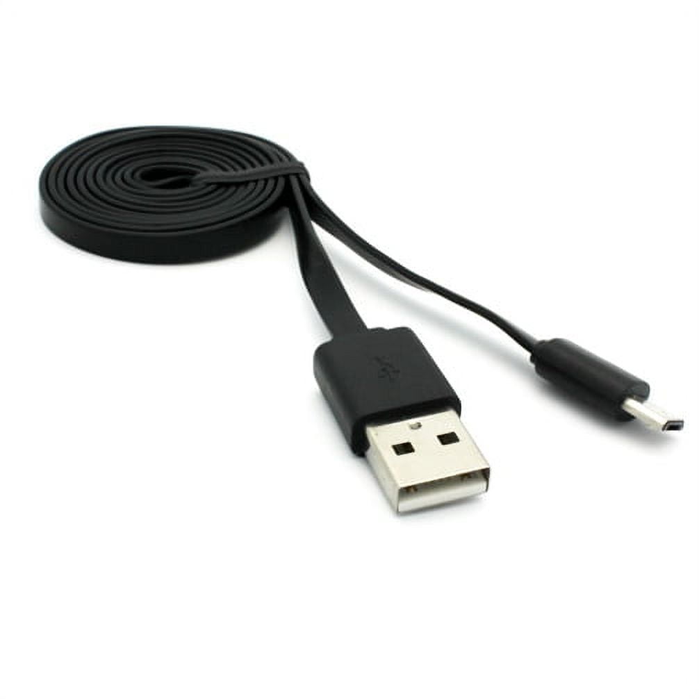 Black 6ft Long USB Cable Charge Power Wire Sync Micro-USB Data Link ...