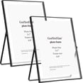 Black 6x8'' Floating Picture Frame Set of 2,For Photo Sizes (3.5x5''4x6 ...