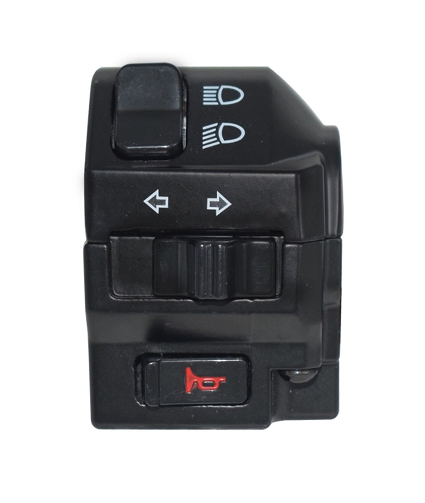 Black 7/8" 22mm Motorcycle Handle Bar Switches Horn Turn Signal ...