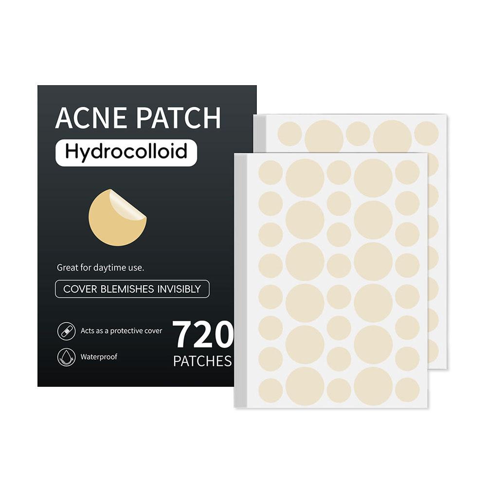 Black 720pcs New Large Size Transparent Acne Patch Mild Non-Irritating ...