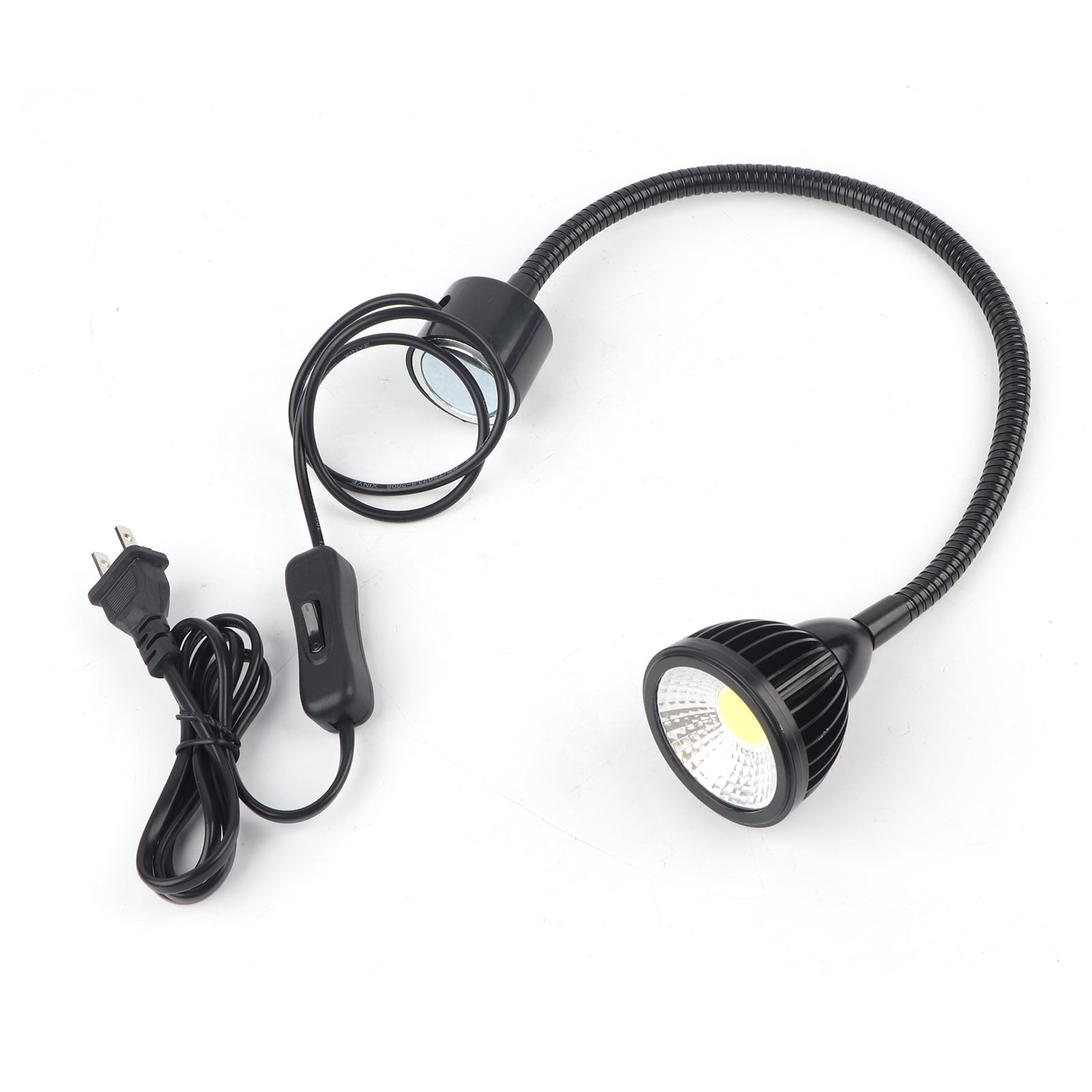 Black 7W LED Machine Work Light with Magnetic Base, Hose & CNC Sewing ...