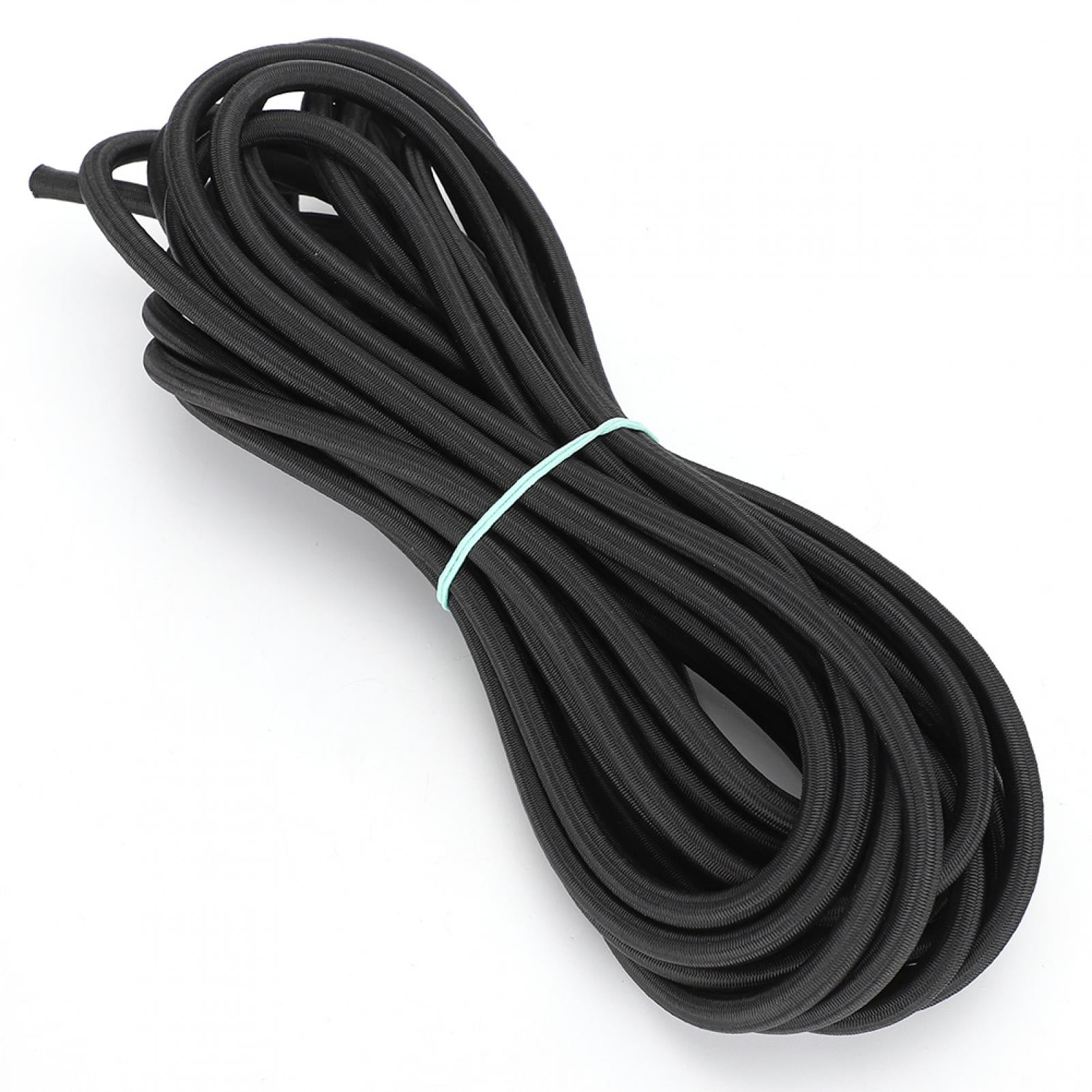 Black 7mm Elastic Rope Cord - 10m / 32.8ft Strong Elasticity for ...