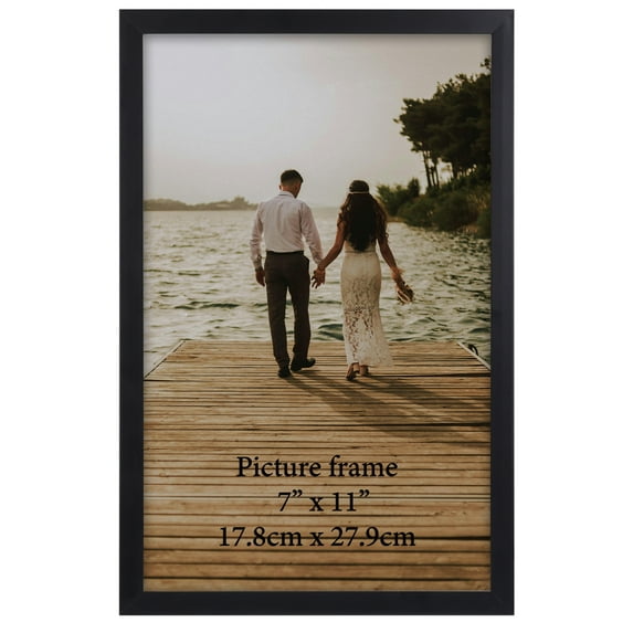 Black 7x11 Picture Frame 1 Pack , Classic Picture Frames 7x11 for ...